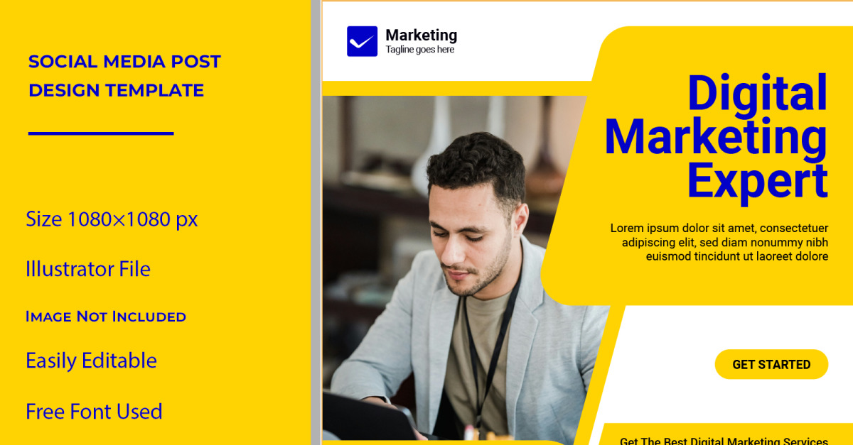 Social Media Posts Template Design 2 - TemplateMonster
