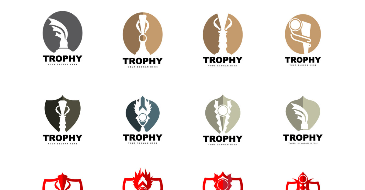 Trophée Logo Sport Tournoi Coupe DesignV3 - TemplateMonster