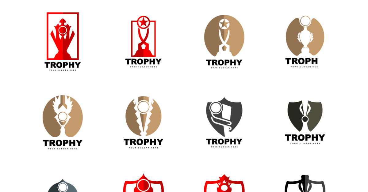 Trophée Logo Sport Tournoi Coupe DesignV4 - TemplateMonster