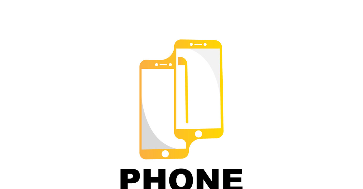 Akıllı Telefon Logo Vektör Modern Telefon TasarımıV25