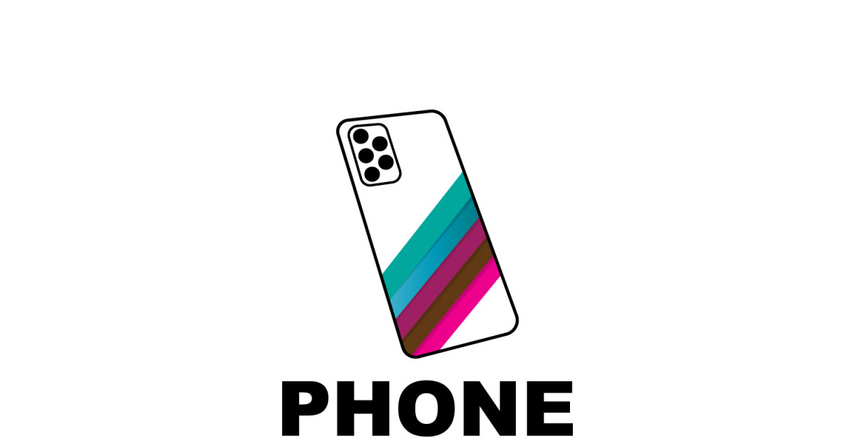 Akıllı Telefon Logo Vektör Modern Telefon TasarımıV50