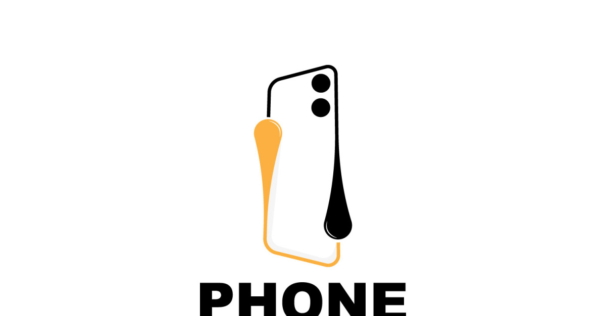 Akıllı Telefon Logo Vektör Modern Telefon TasarımıV51