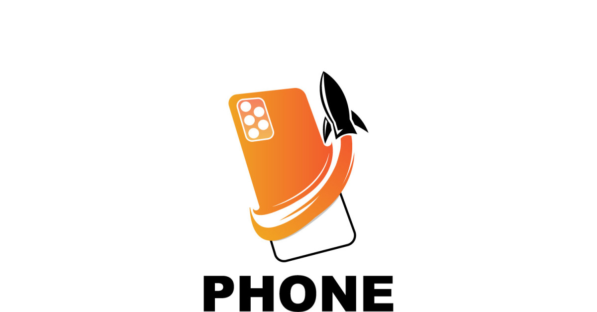 Akıllı Telefon Logo Vektör Modern Telefon TasarımıV52