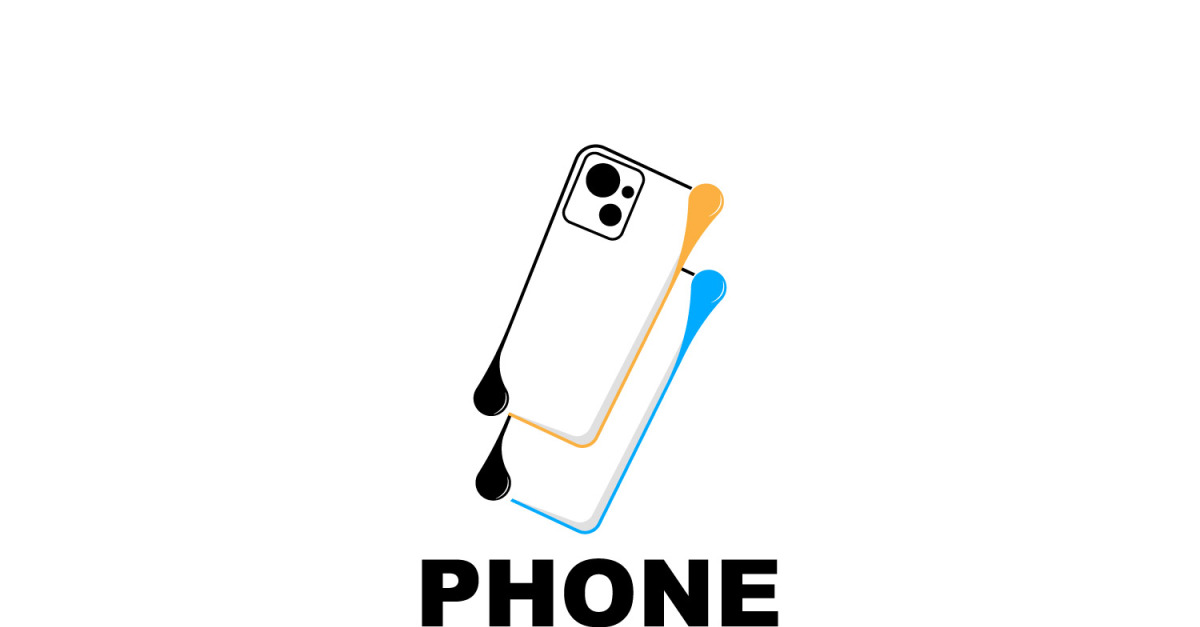 Akıllı Telefon Logo Vektör Modern Telefon TasarımıV54