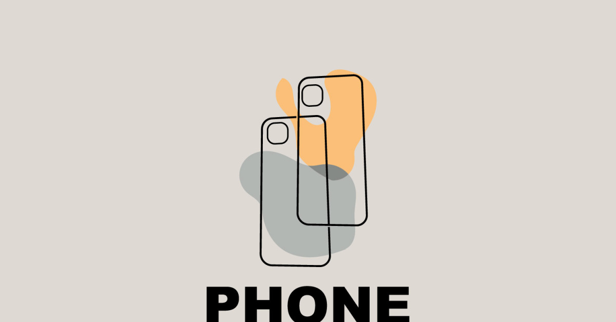 Akıllı Telefon Logo Vektör Modern Telefon TasarımıV5