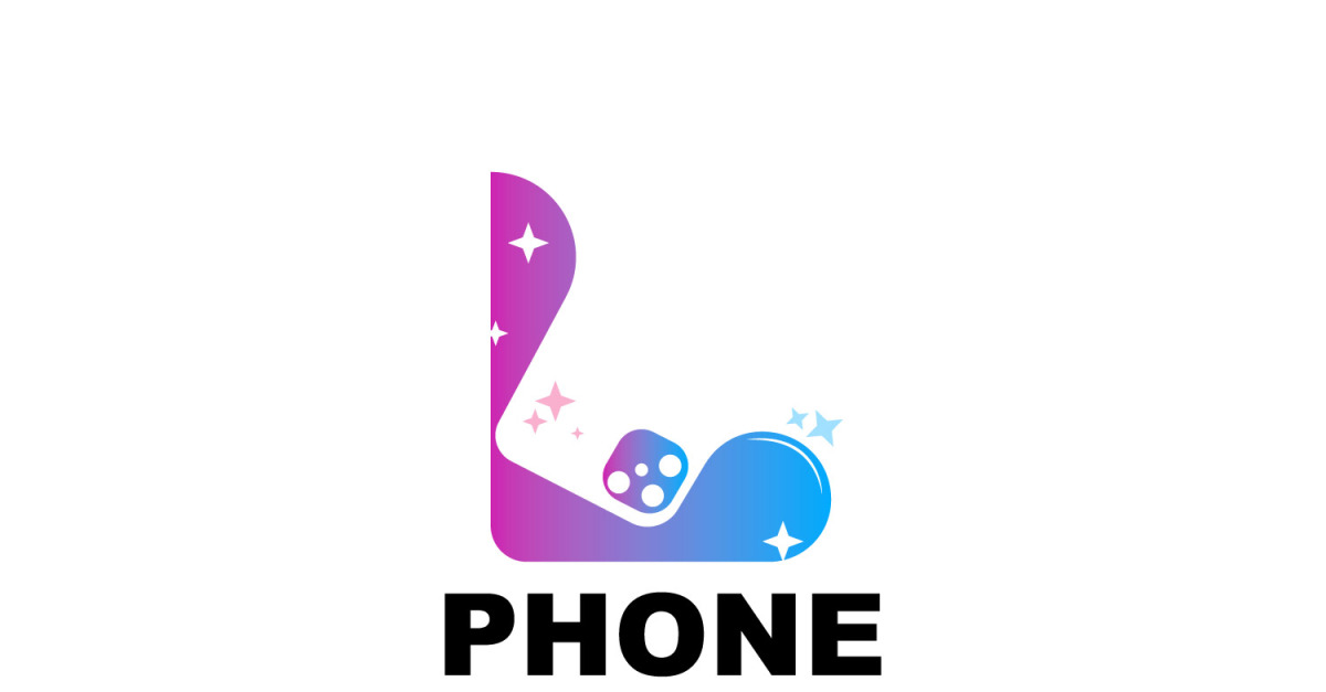 Akıllı Telefon Logo Vektör Modern Telefon TasarımıV8
