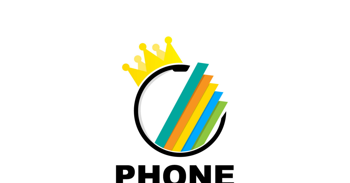 Design de telefone moderno vetorial de logotipo de smartphone V47