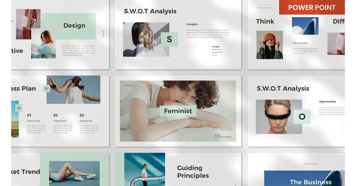 Feminist Minimal PowerPoint Presentation Templates