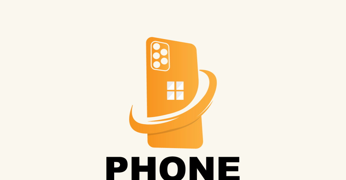 Smartphone logo vecteur téléphone moderne DesignV32