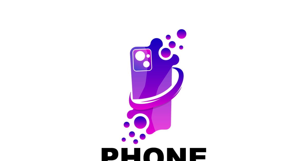Smartphone Logo Vector Diseño De Teléfono ModernoV49