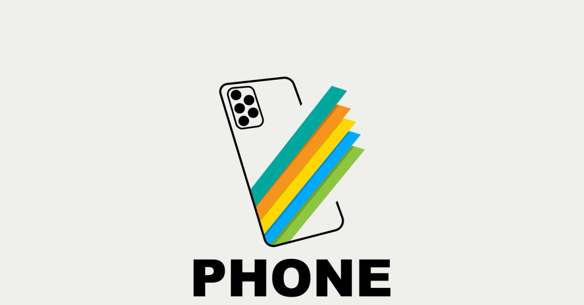 Smartphone Logo Vector Diseño Teléfono ModernoV45