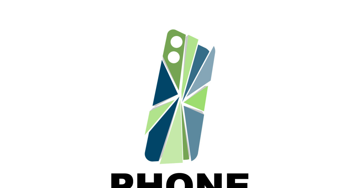 Smartphone Logo Vector Modern Phone DesignV23