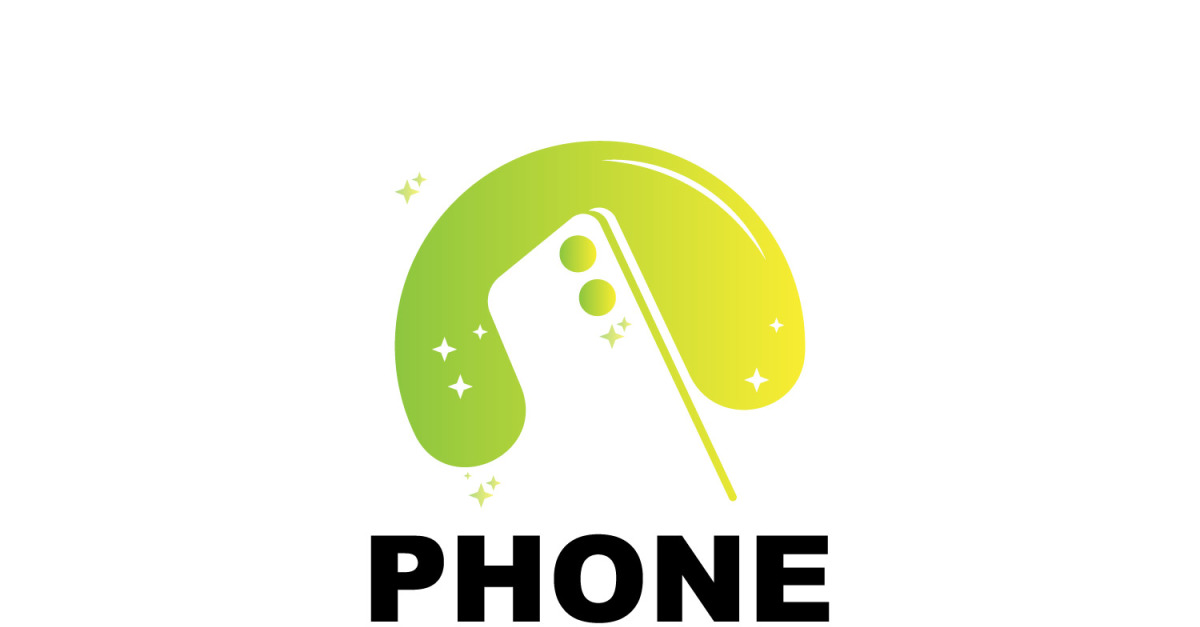 Smartphone Logo Vector Modern Phone DesignV37