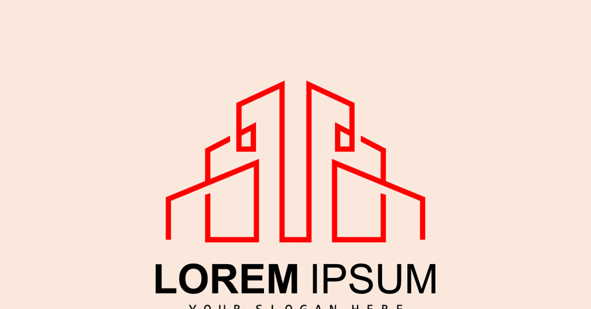 Gebäude-Immobilien-Logo-Vektor-DesignV6 - TemplateMonster