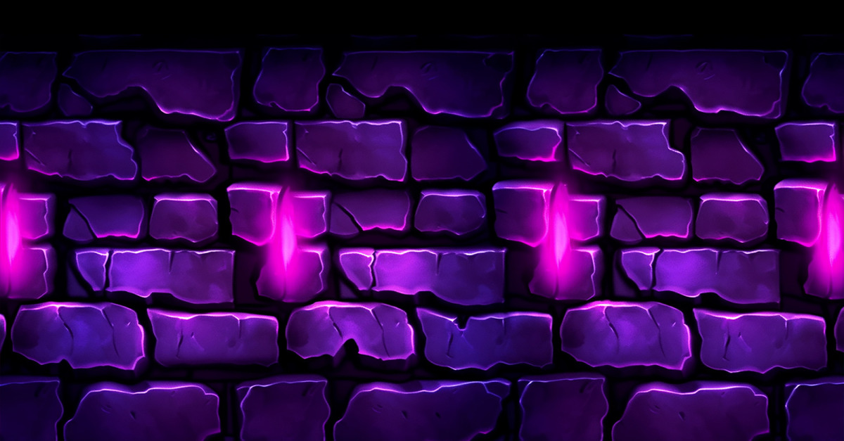 Brick wall with purple neon light_Brick wall with pink neon light_neon ...