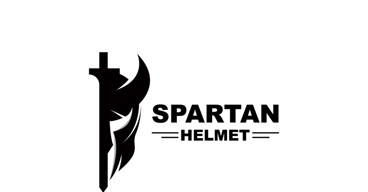 Spartan Logo Vector Silhouette Knight DesignV13