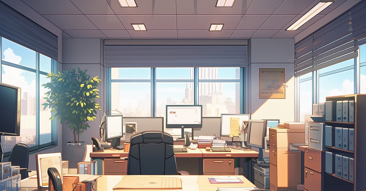 Blank office_blank desk_office interior background