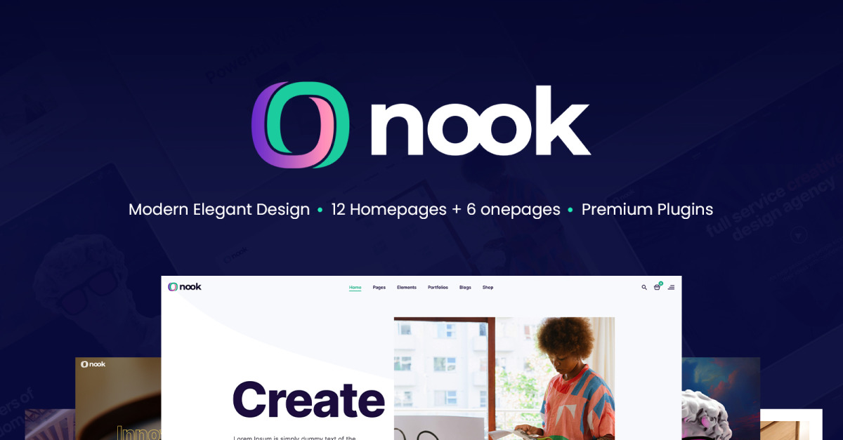Nook - Modern Multi-Purpose WordPress Theme - TemplateMonster