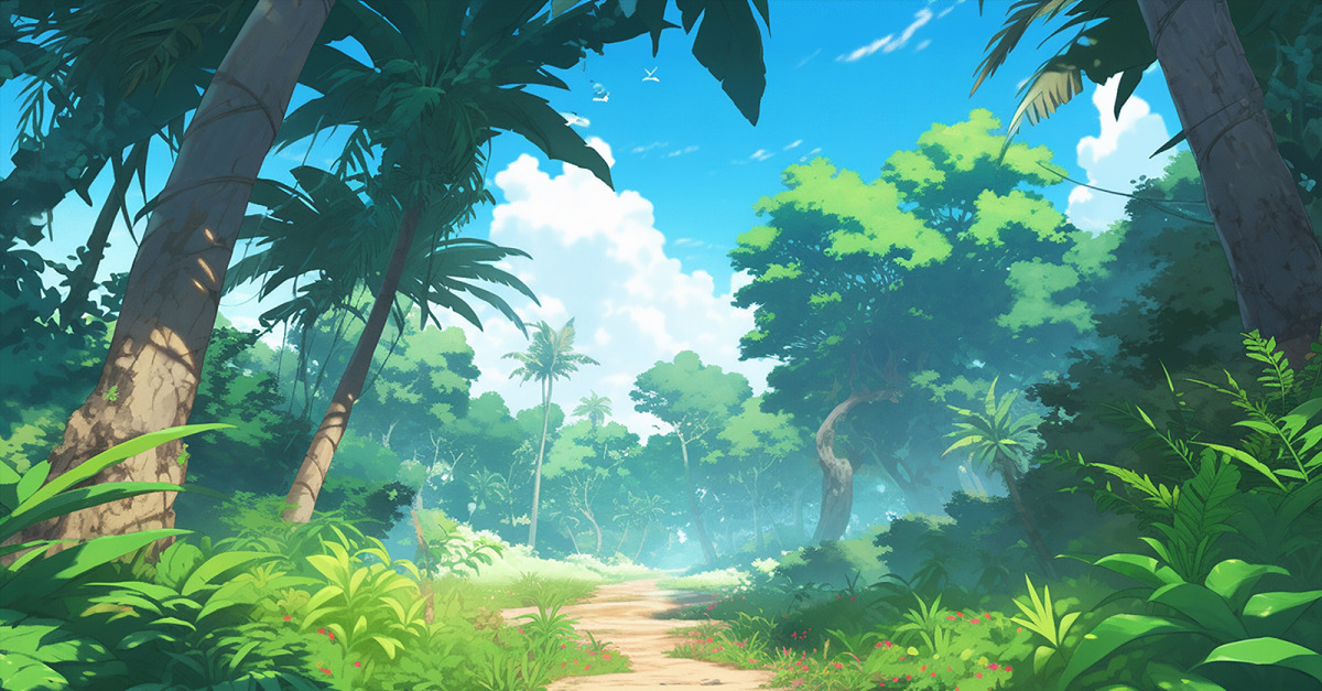 Terra tropical_fundo da floresta tropical_paisagem tropical