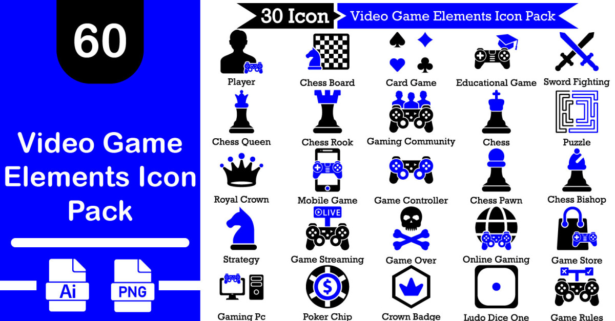 Video Game Elements Icon Pack #405124 - TemplateMonster