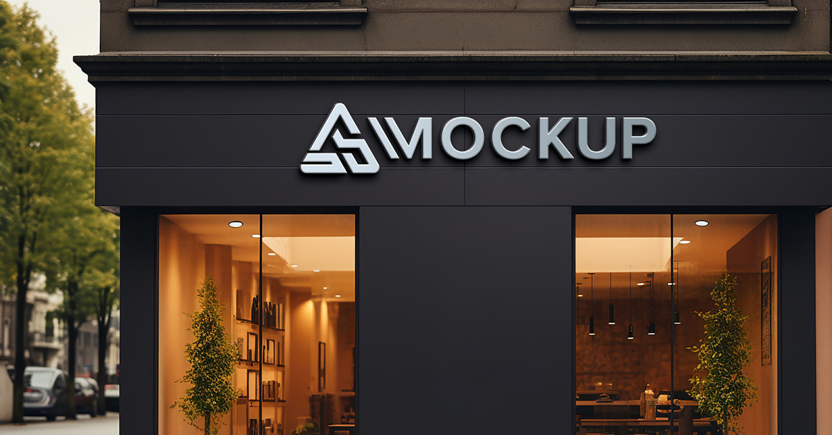 前楼标志模型，3D 立面标志标志模型 #405235 - TemplateMonster