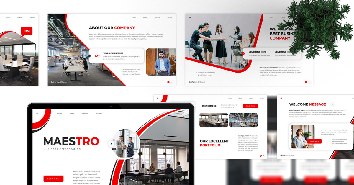 Maestro - Business PowerPoint Template - TemplateMonster
