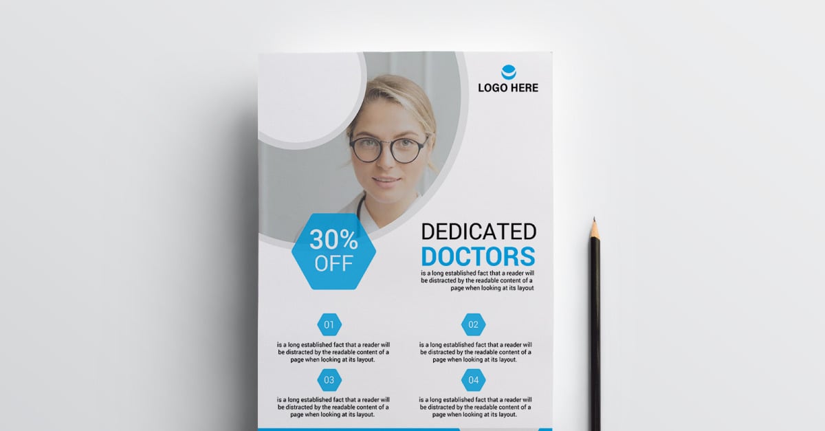 Doctor Flyer Design Template #405546 - TemplateMonster