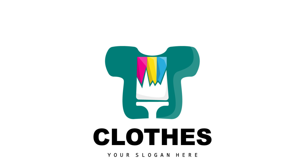Clothing Logo Simple Style Shirt DesignV1 - TemplateMonster