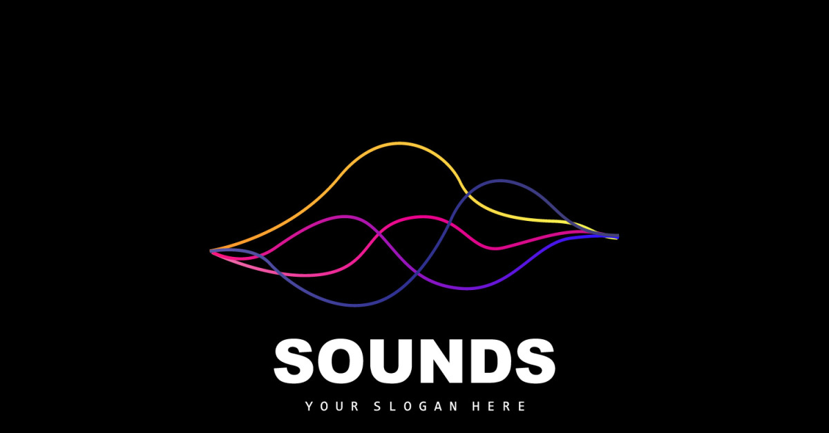 Sound Wave Logo Equalizer Design Music V6 - TemplateMonster