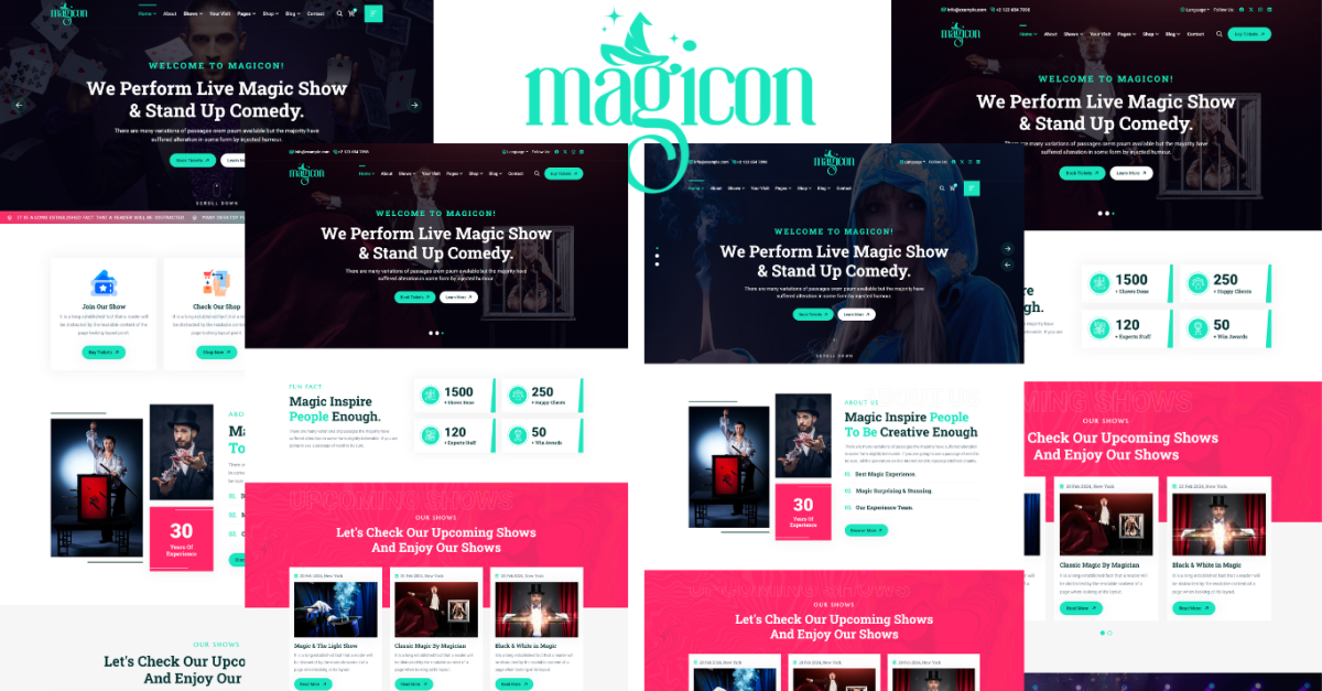 Magicon - Plantilla HTML5 para magos y artistas