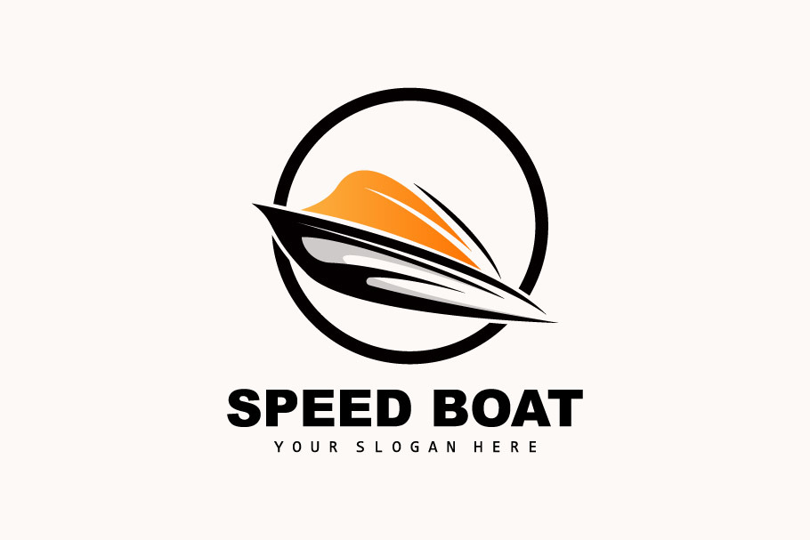 Speedboat logo vector sea ship design V11 - TemplateMonster