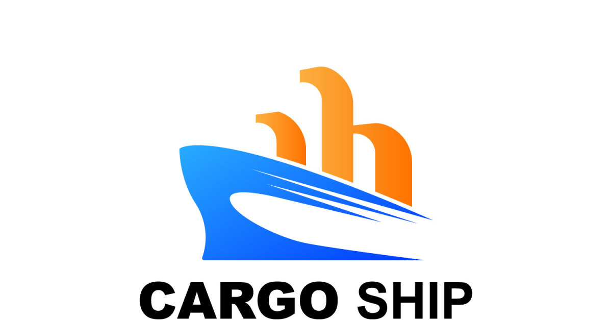 Cargo Ship Logo Fast Vector v4 #406261 - TemplateMonster