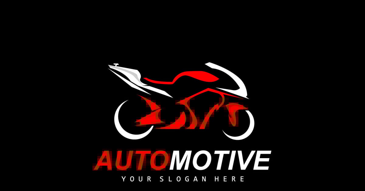 Logotipo da motocicleta MotoSport veículo vetor V10