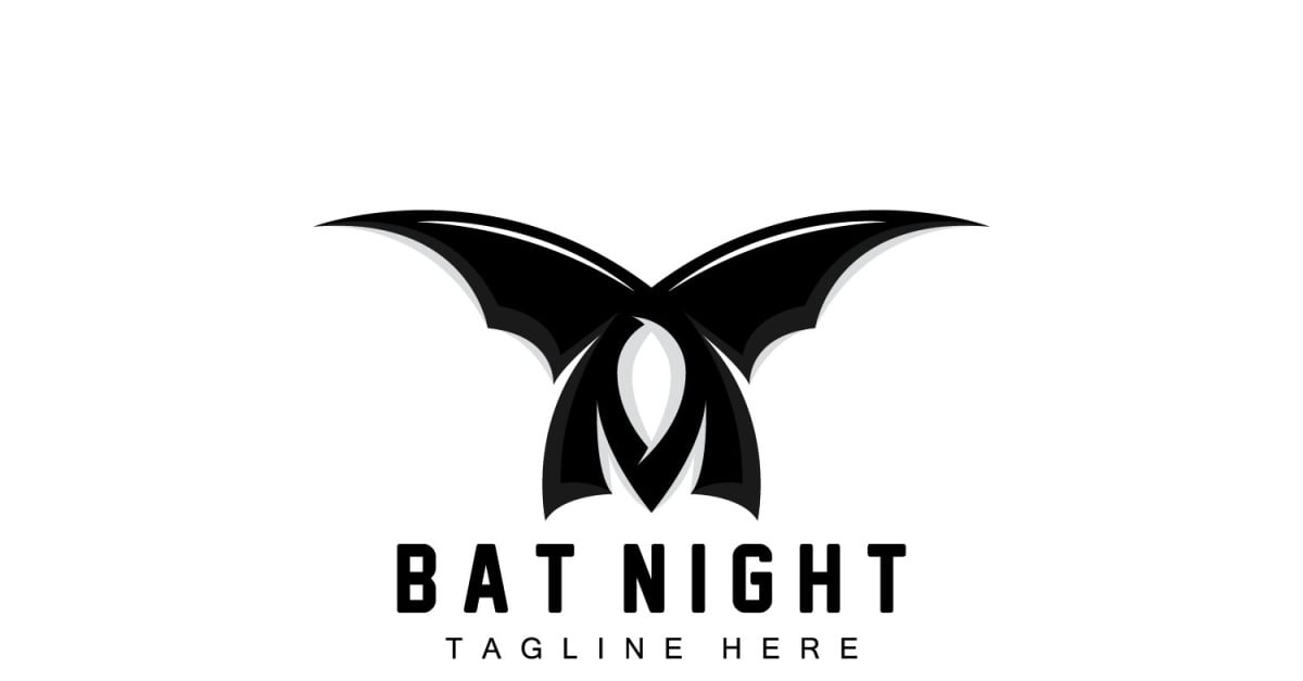 Yarasa Logosu Asılı Yarasa Hayvanı Vectorv3 - TemplateMonster