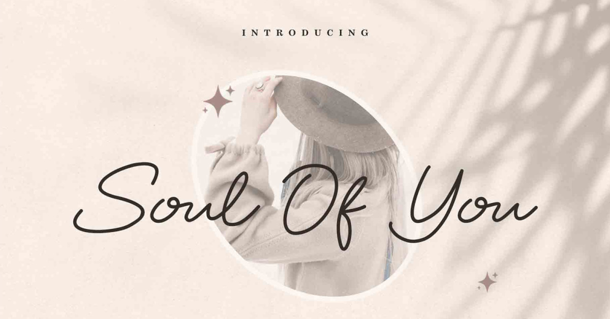 Soul Of You Modern Script Font #406310 - TemplateMonster