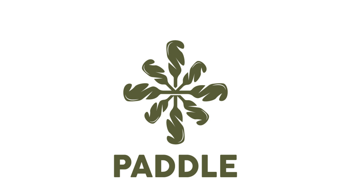 Pádlo Logo Design lodi Vektorové ilustrace DesignV15