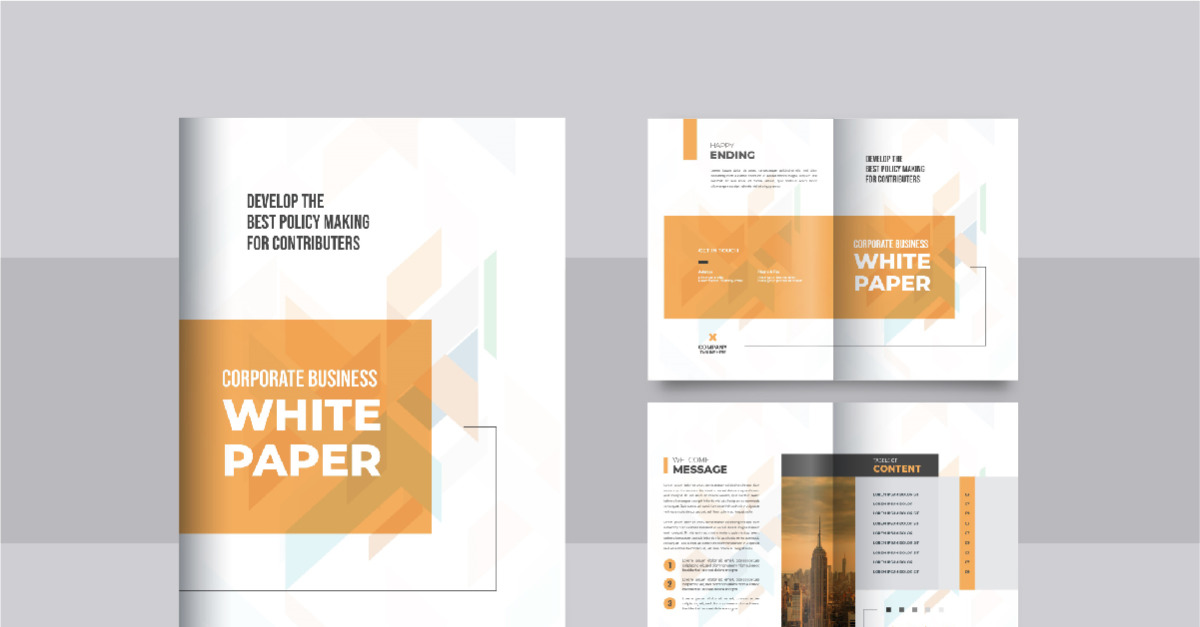 Beyaz Kağıt Şablonu veya İş Beyaz Kağıt şablonu