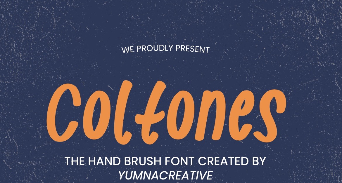 Coltones - Hand Brush Font #407165 - TemplateMonster
