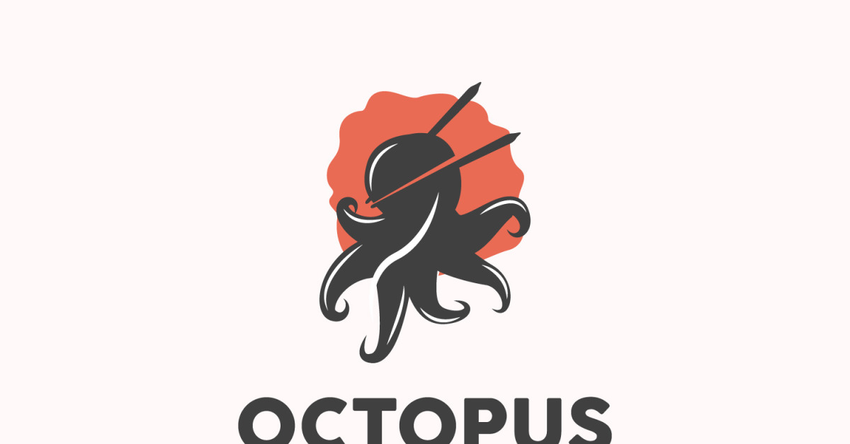 Vintage Octopus Logo Octopus Drawing Seafood Ocean Logo Vintage Vector