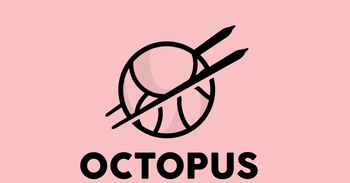 Oktopus-Logo altes Retro-Vintage-DesignV7 - TemplateMonster