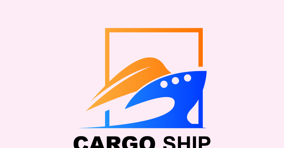Cargo Ship Logo Fast Cargo ShipV7 #407364 - TemplateMonster