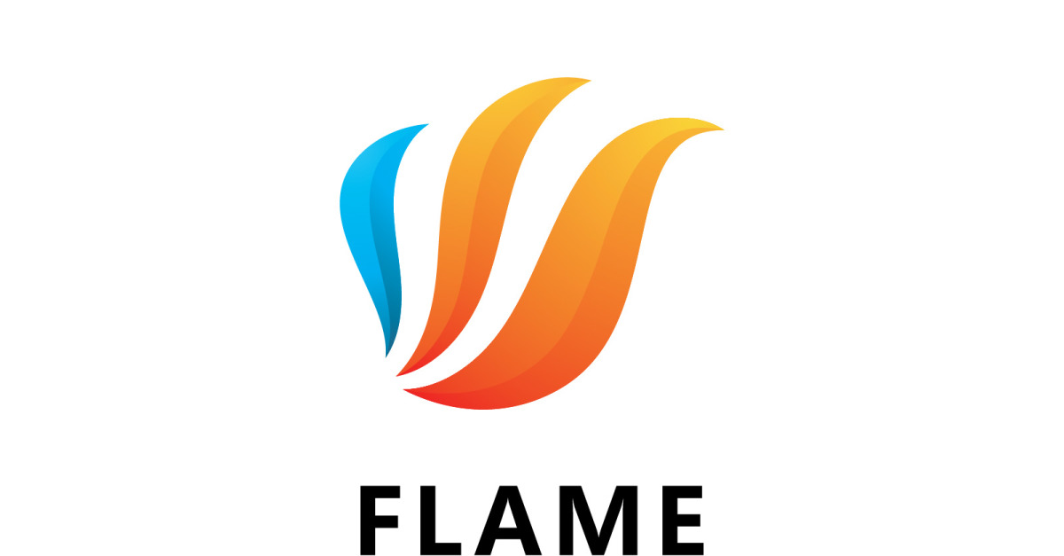 Soyut ateş alev logo tasarımı V3 #407313 - TemplateMonster