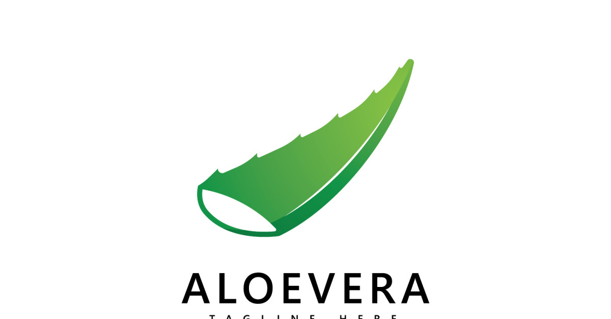 Aloe vera plant logo drop vector design. Aloe vera gel logo icon V2