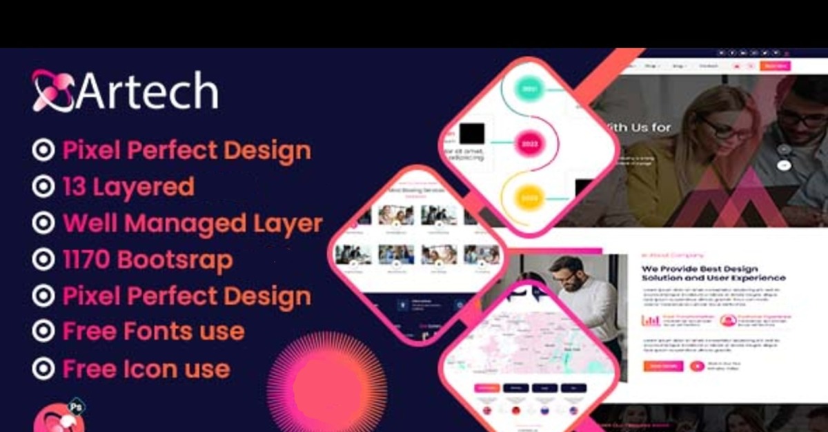Artech - Plantilla HTML empresarial innovadora
