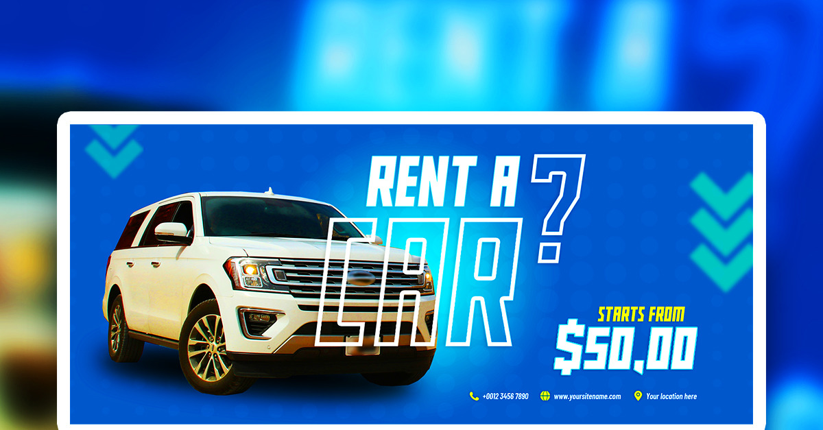 Car Sales Premium Advertisement banner psd design