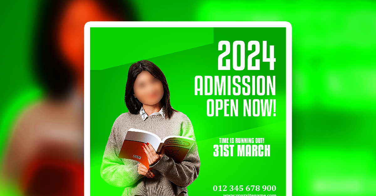 Premium Educational Advertisement Square psd design.