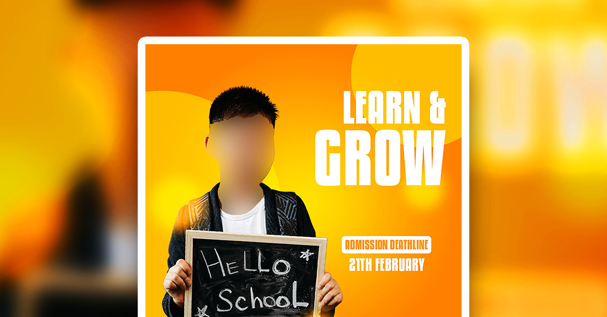 Premium Learning Educational Advertisement Square psd design
