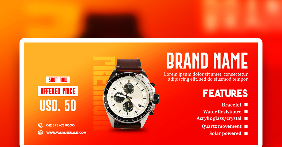 Smart Gadgets Premium Advertisement banner psd design