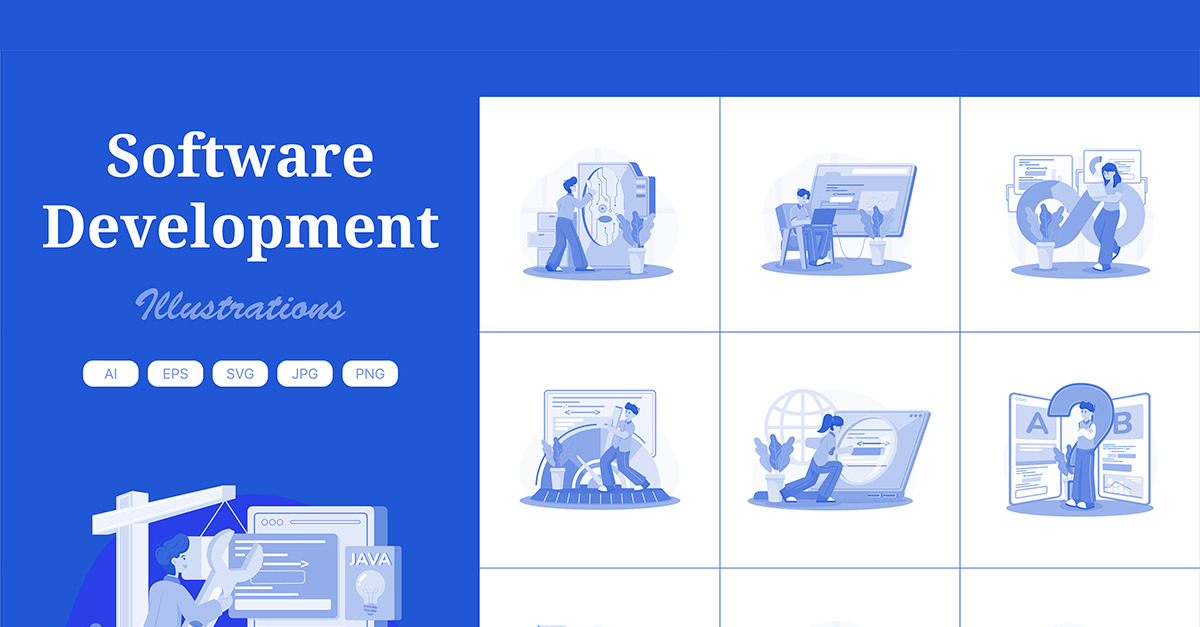 M710_Software Development Illustration Pack - TemplateMonster