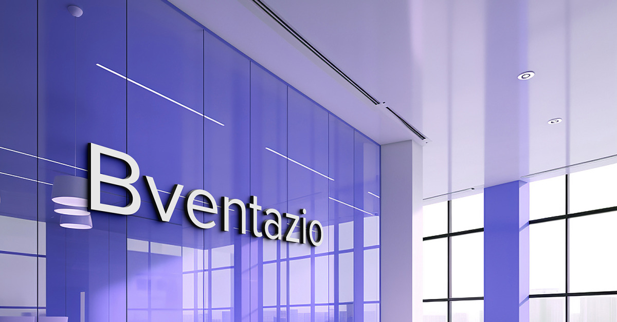 Blue glass wall psd logo mockup Office glass wall logo
